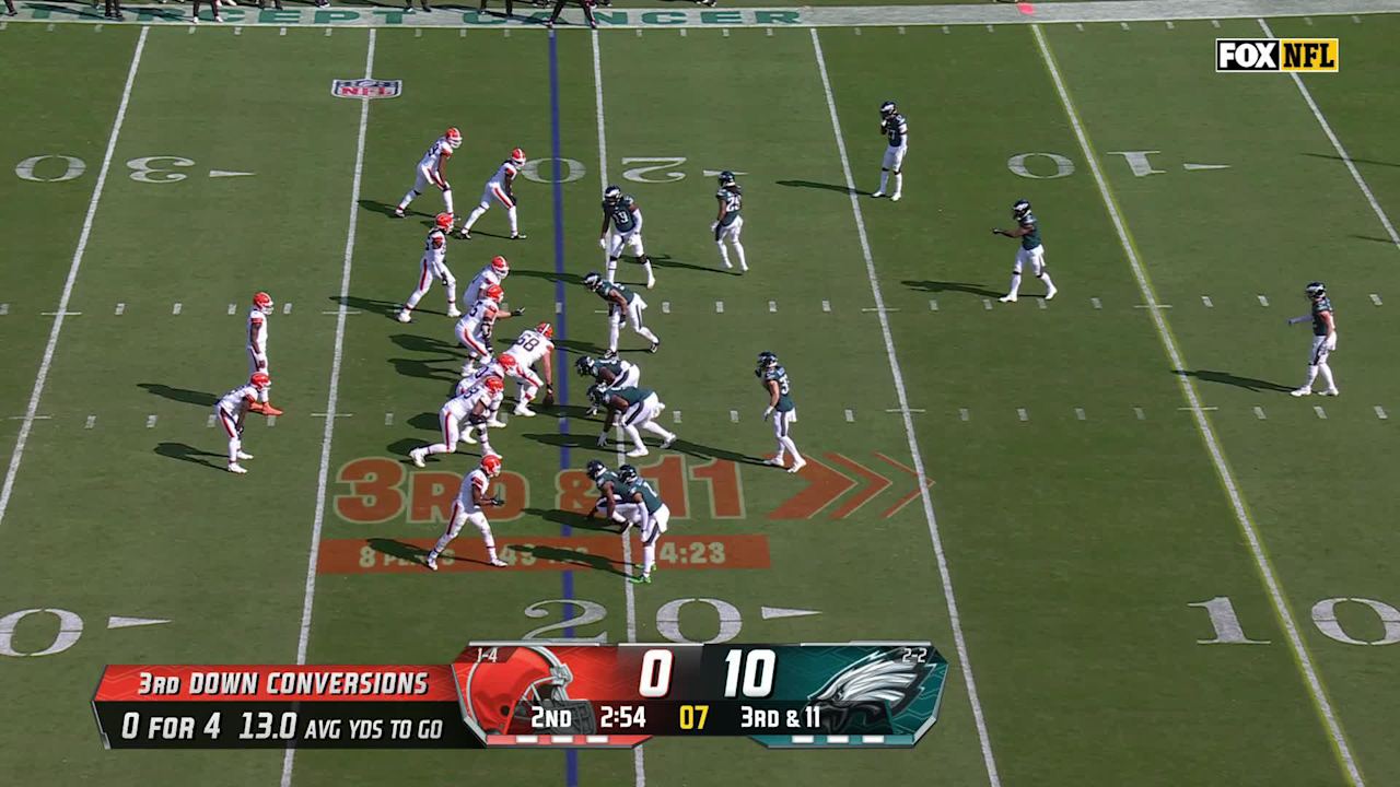 Highlight: Jalen Carter corrals Deshaun Watson for Eagles' second sack