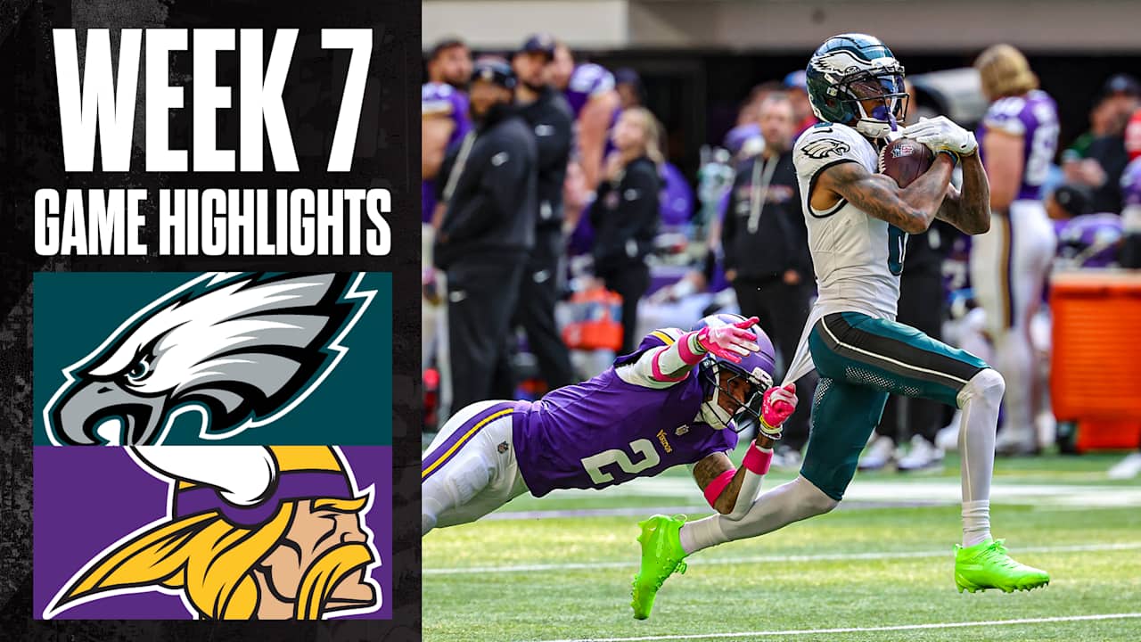 Game Highlights: Eagles 28, Vikings 22