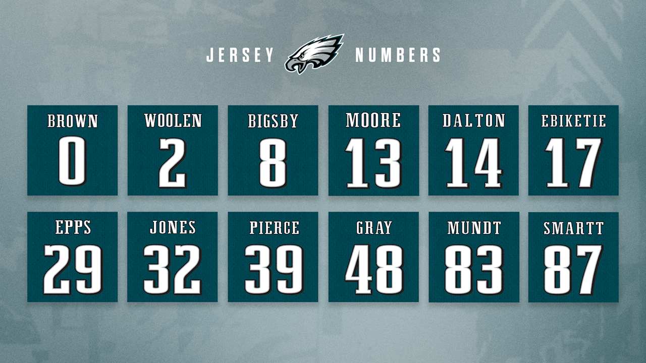 Eagles announce updated numbers