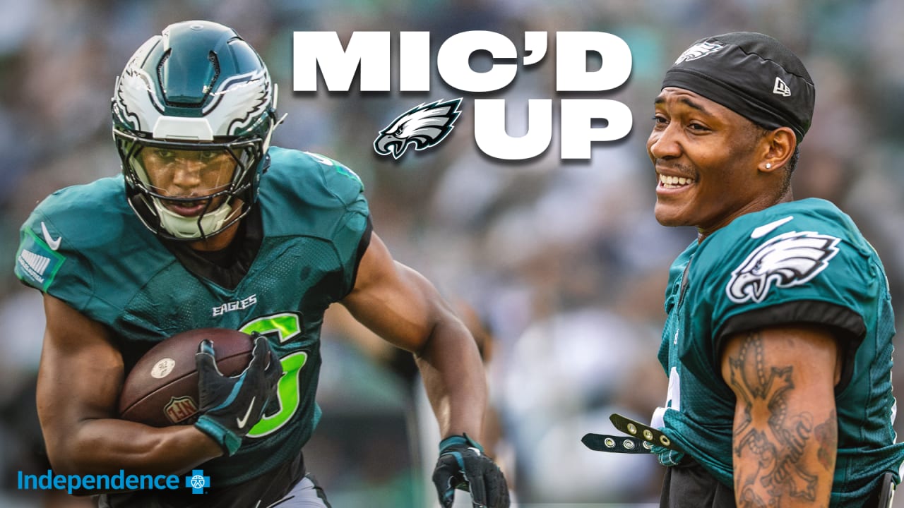 Saquon Barkley And Devonta Smith Mic D Up At Eagles Public Practice