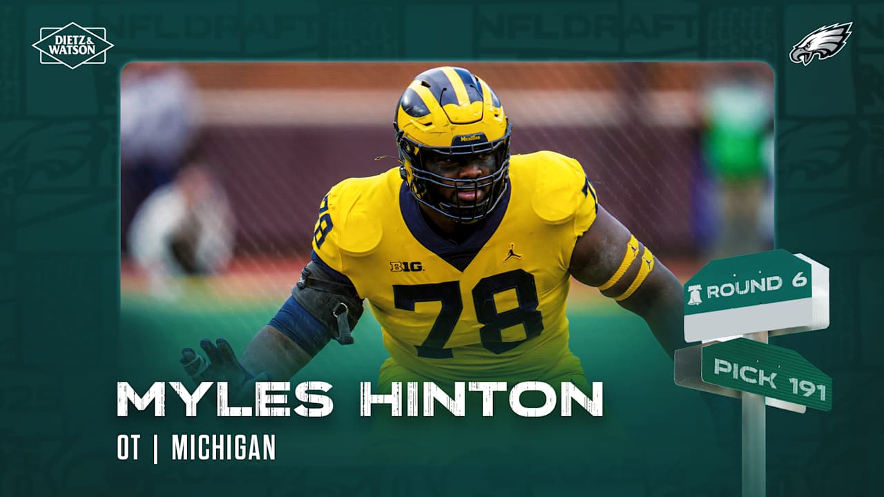 Eagles select T Myles Hinton with the No. 191 pick in the 2025 NFL Draft