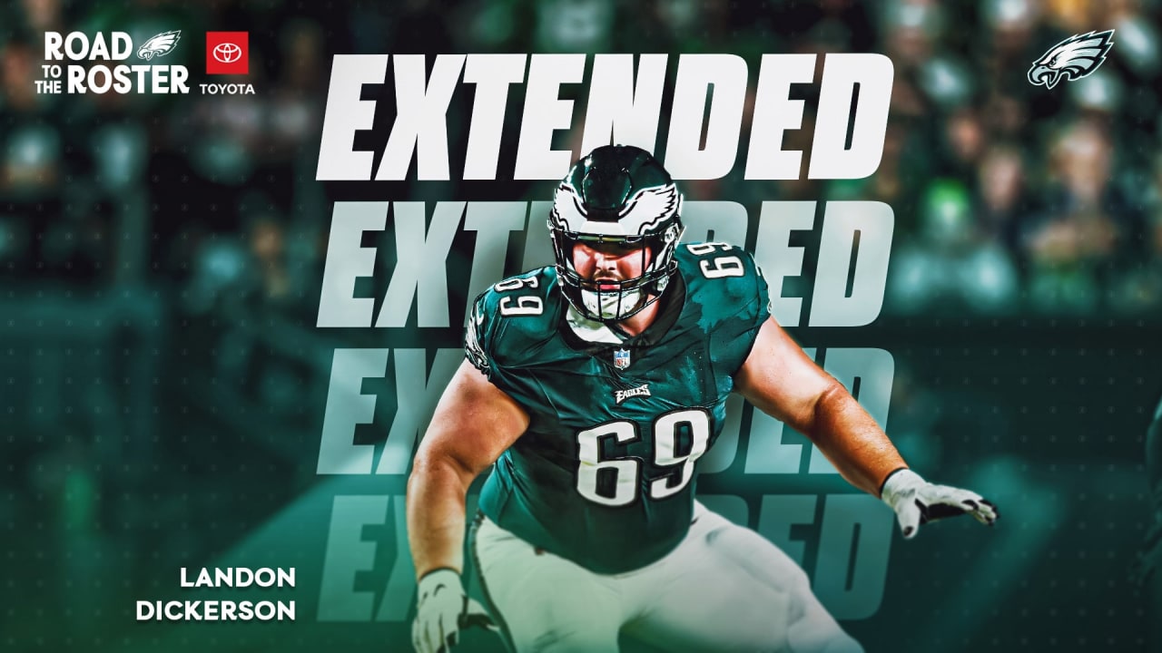 Eagles agree to terms with Landon Dickerson on a 4-year contract extension