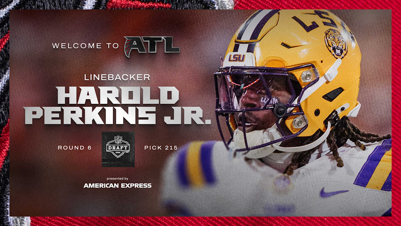 Falcons select LB Harold Perkins Jr. with pick No. 215 in 2026 NFL Draft