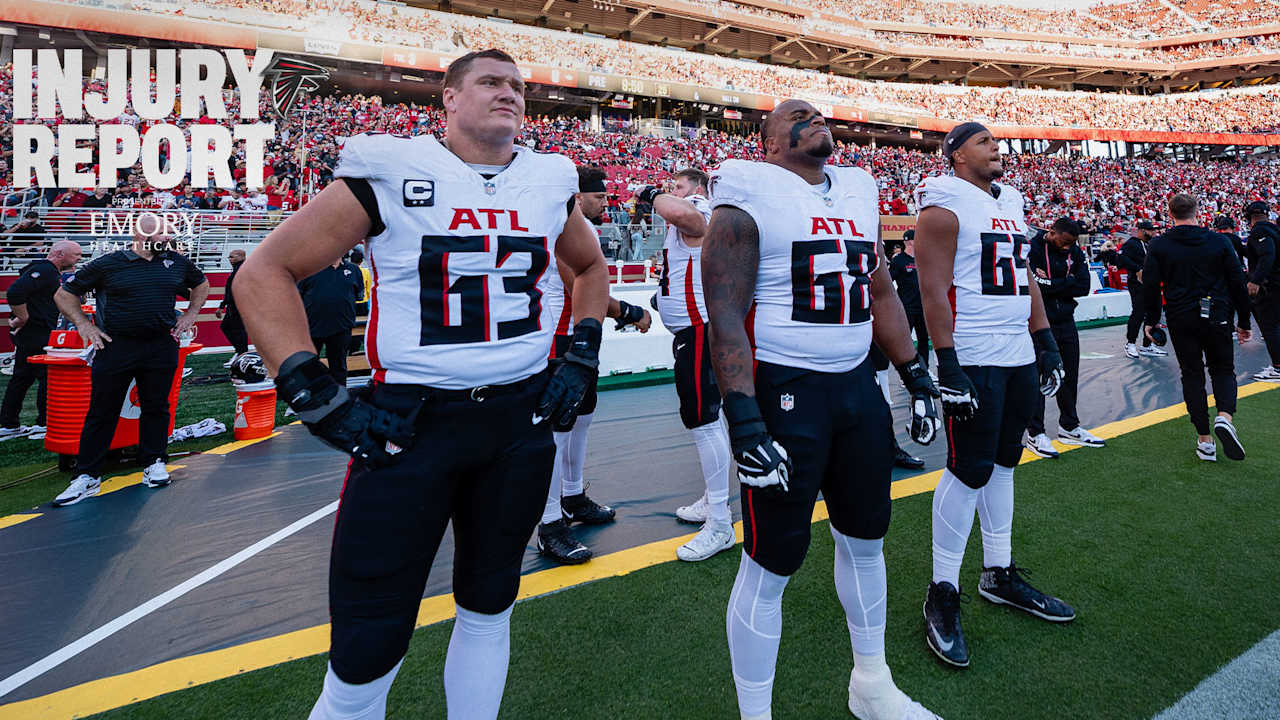 Falcons injury report: Atlanta without 2 starting linemen as prep for ...
