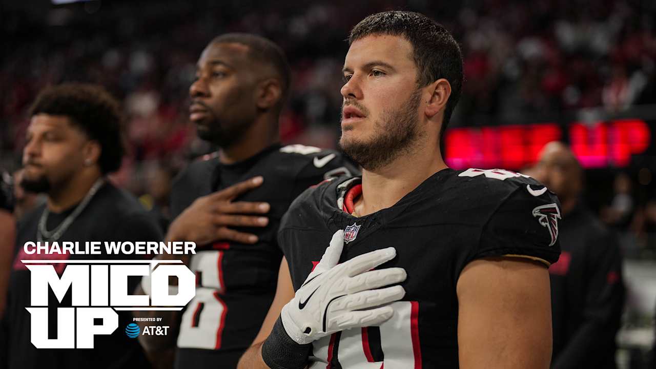 Tight End Charlie Woerner mic'd up for his hometown team | Atlanta Falcons