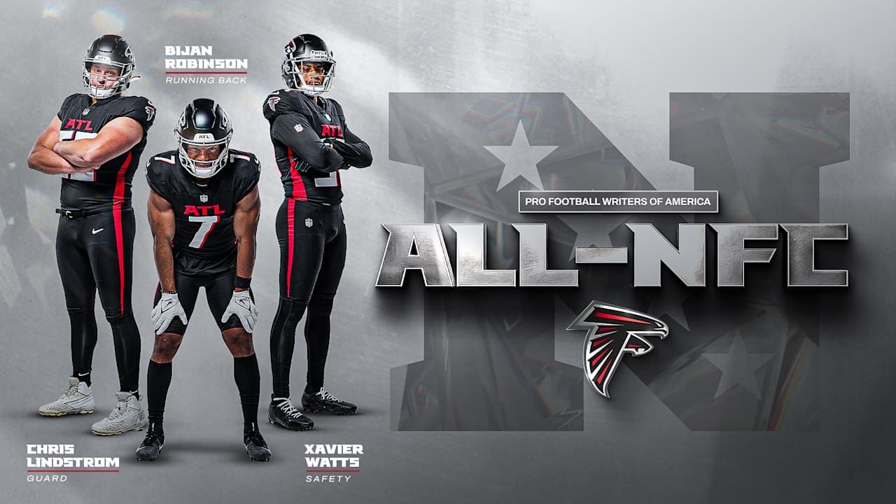 Bijan Robinson, Chris Lindstrom, Xavier Watts make PFWA All-NFC team ...