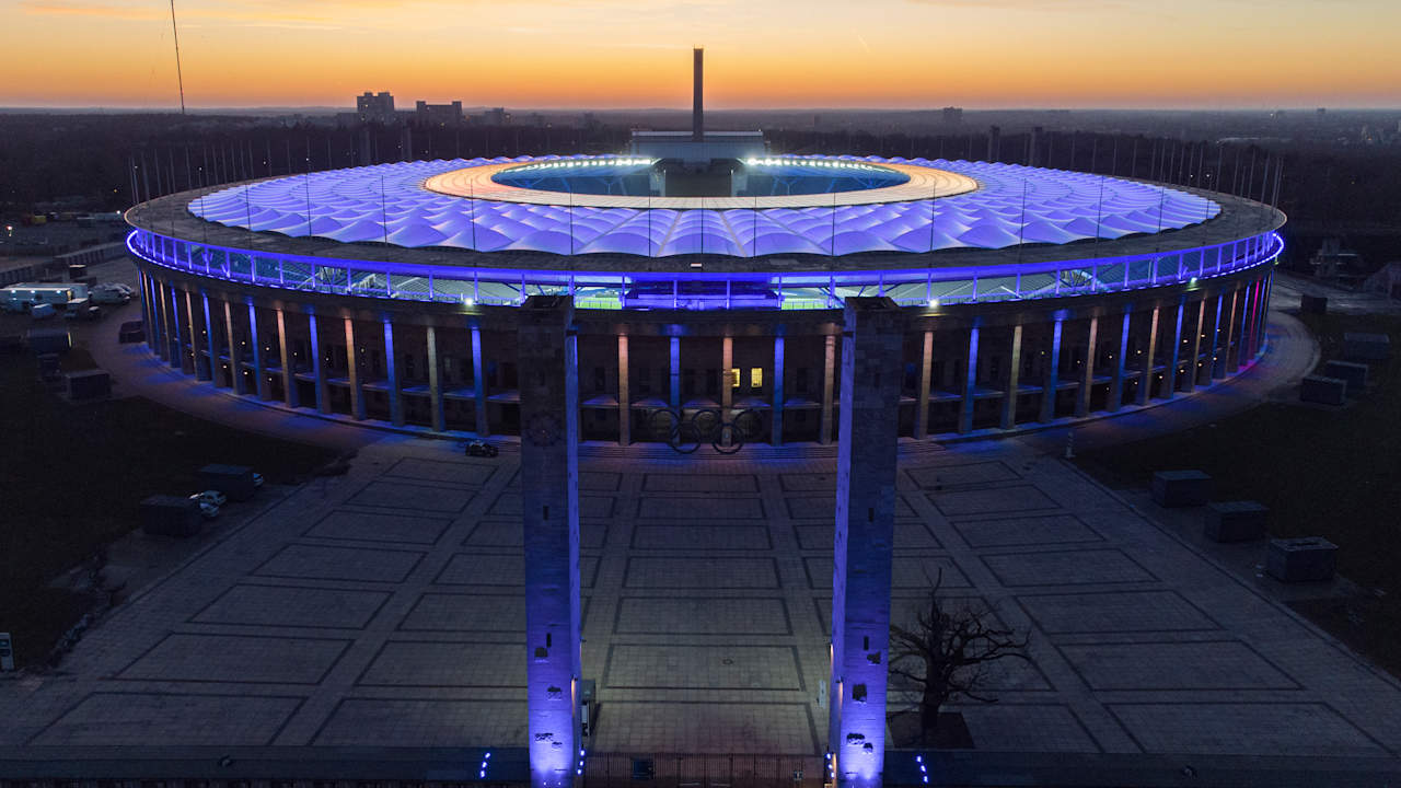 Atlanta Falcons als Gegner der Indianapolis Colts beim NFL Berlin Game ...