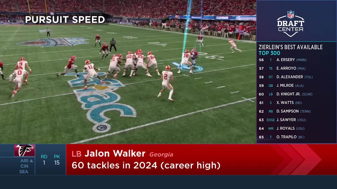 Brooks, Zierlein detail Jalon Walker being selected by Falcons at No ...