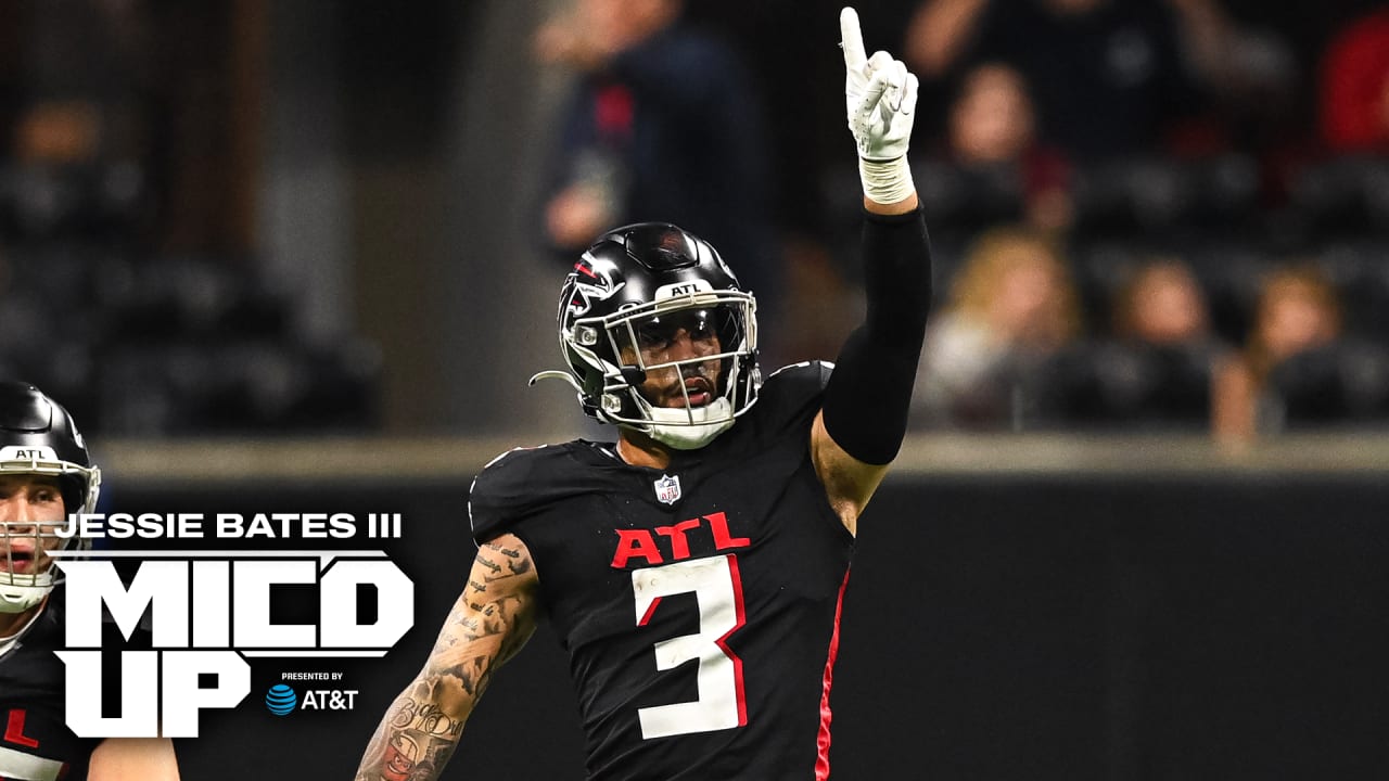 Jessie Bates III leads Falcons defense in mic'd up game against the Bucs
