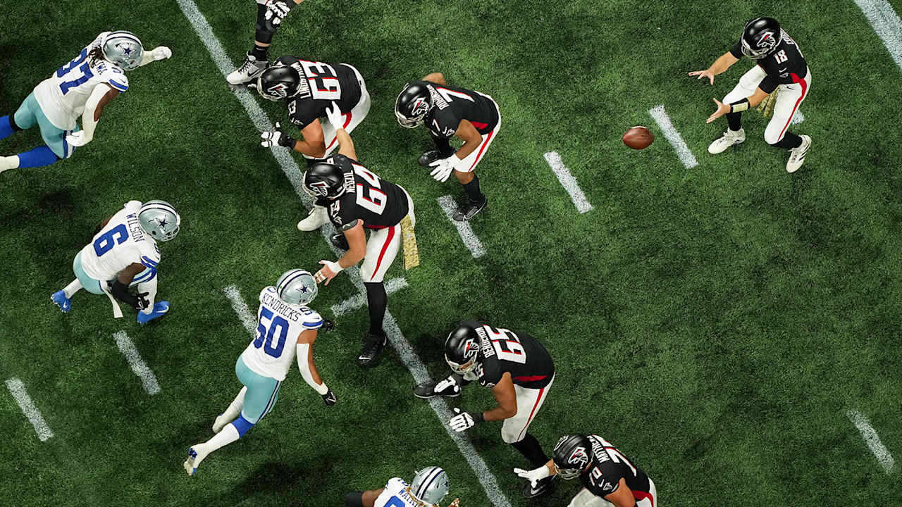 Atlanta’s offensive line has evolved to fuel a dynamic attack