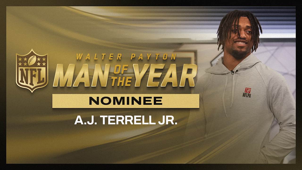 A.J. Terrell Jr. is the 2025 Atlanta Falcons Walter Payton Man of the Year