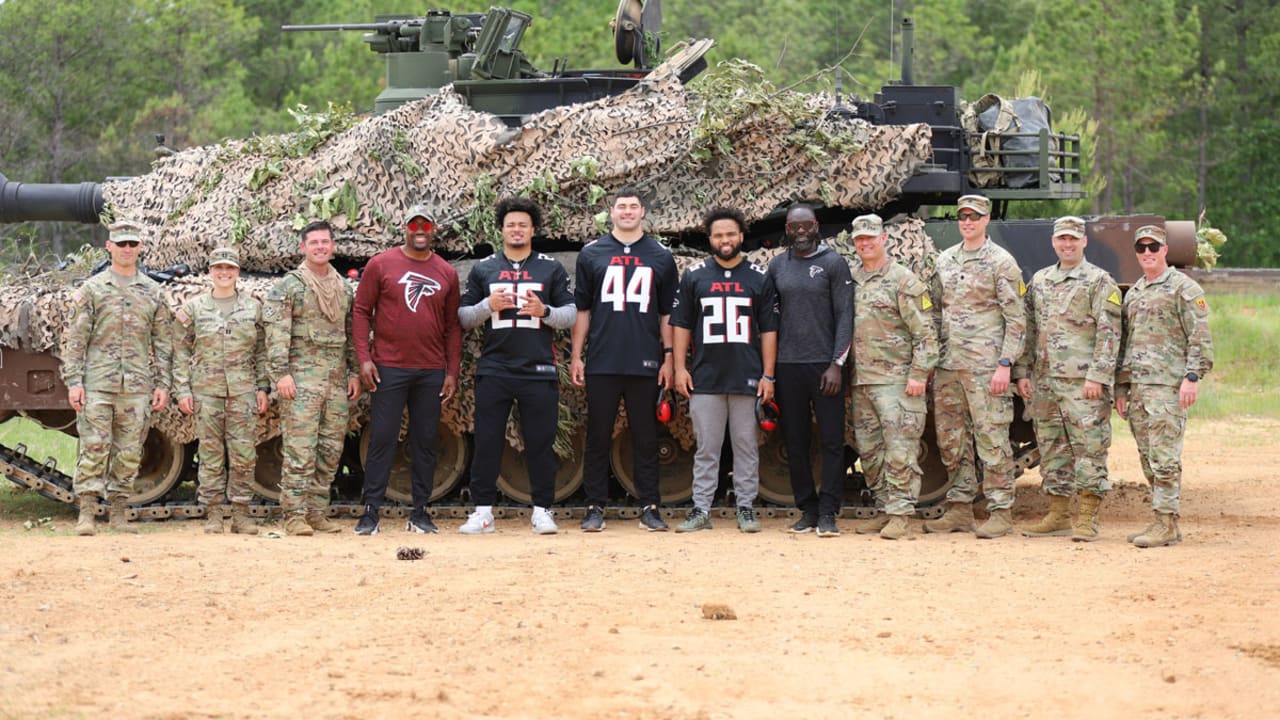 The Atlanta Falcons visit Fort Moore