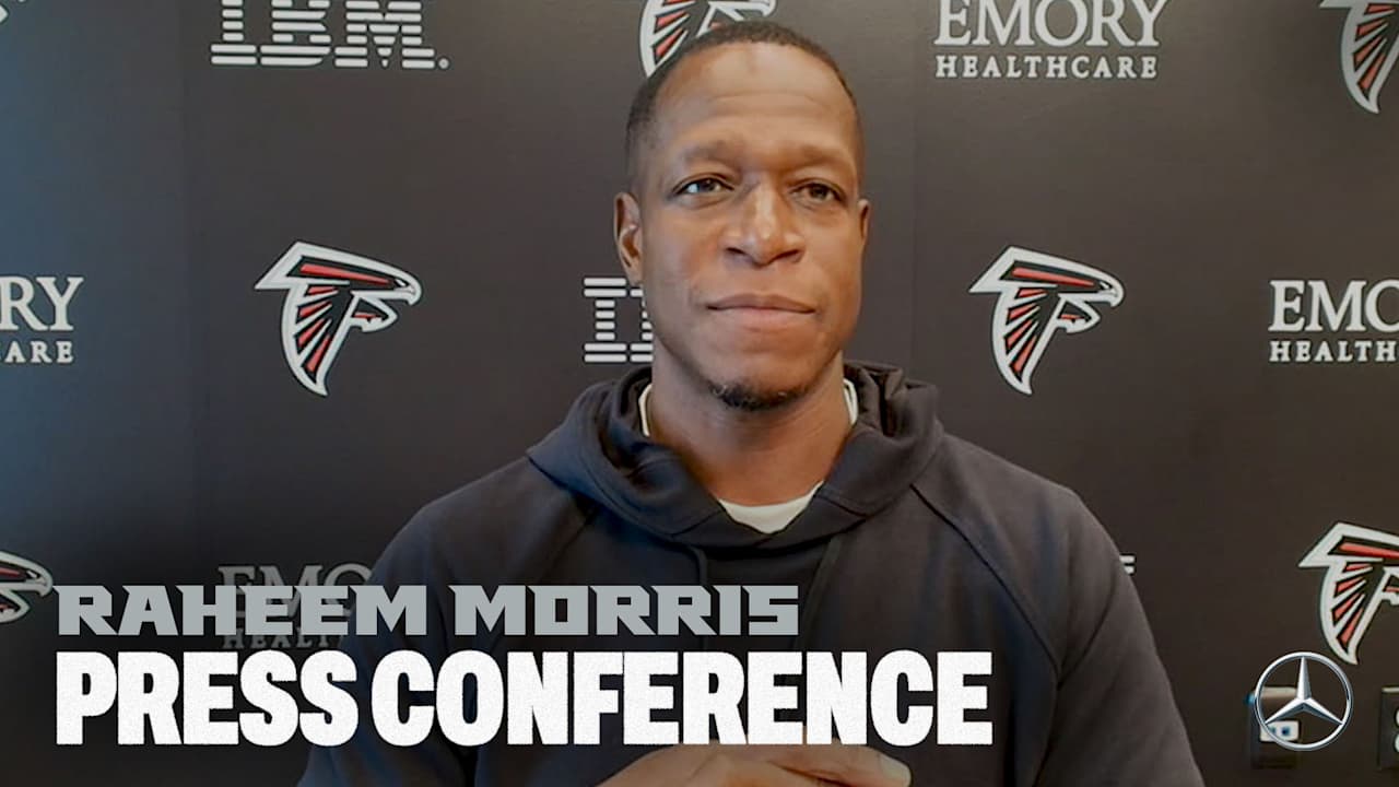 Raheem Morris speaks on matchup against Broncos and the upcoming bye ...