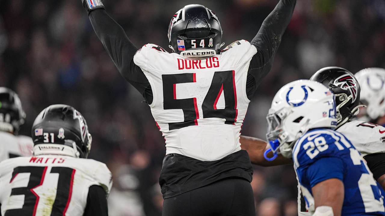 Brandon Dorlus gets Falcons fourth sack of game vs. Daniel Jones