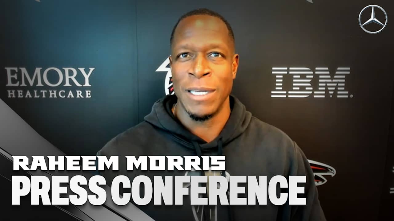 Raheem Morris on challenges during Atlanta Falcons matchup vs San ...