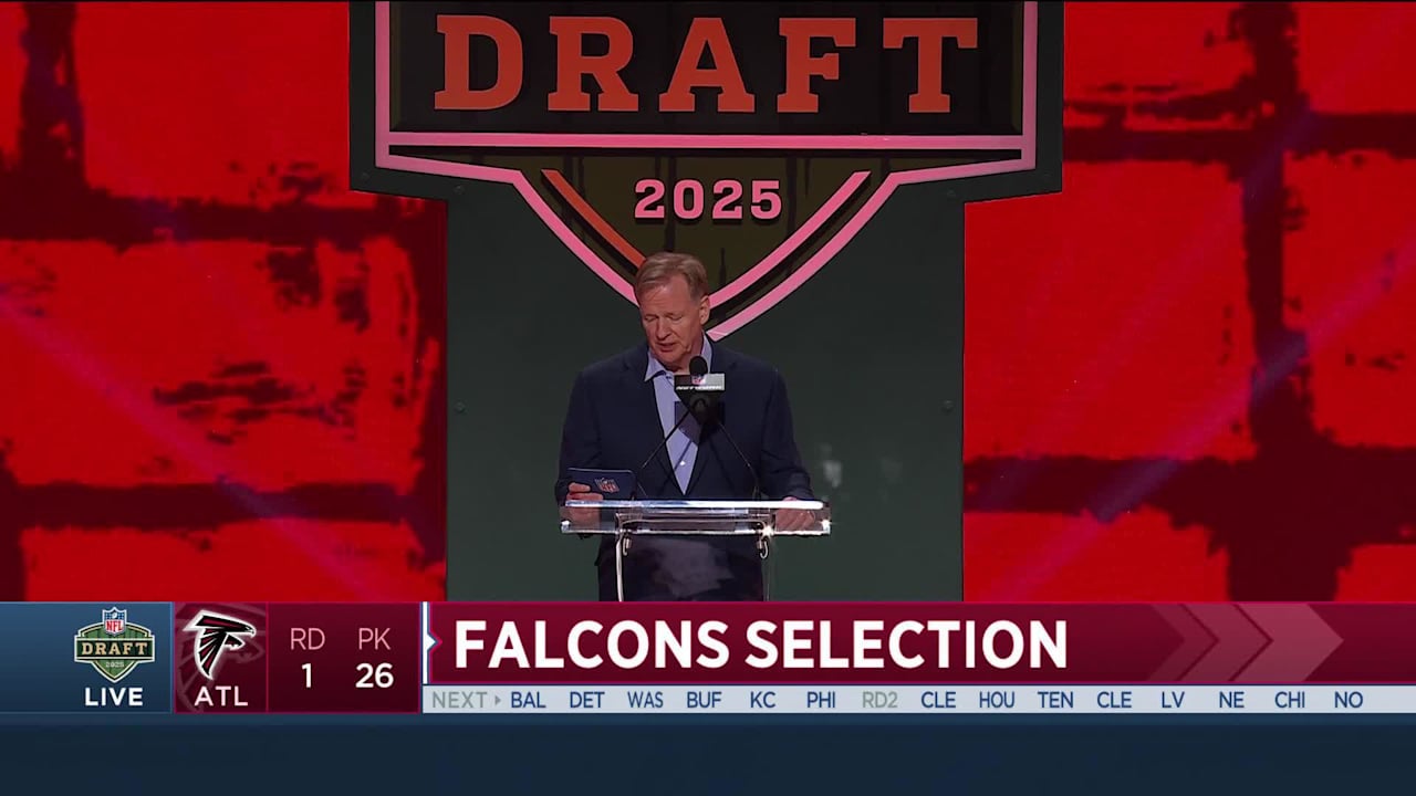 Falcons select James Pearce Jr. with No. 26 in the 2025 Draft