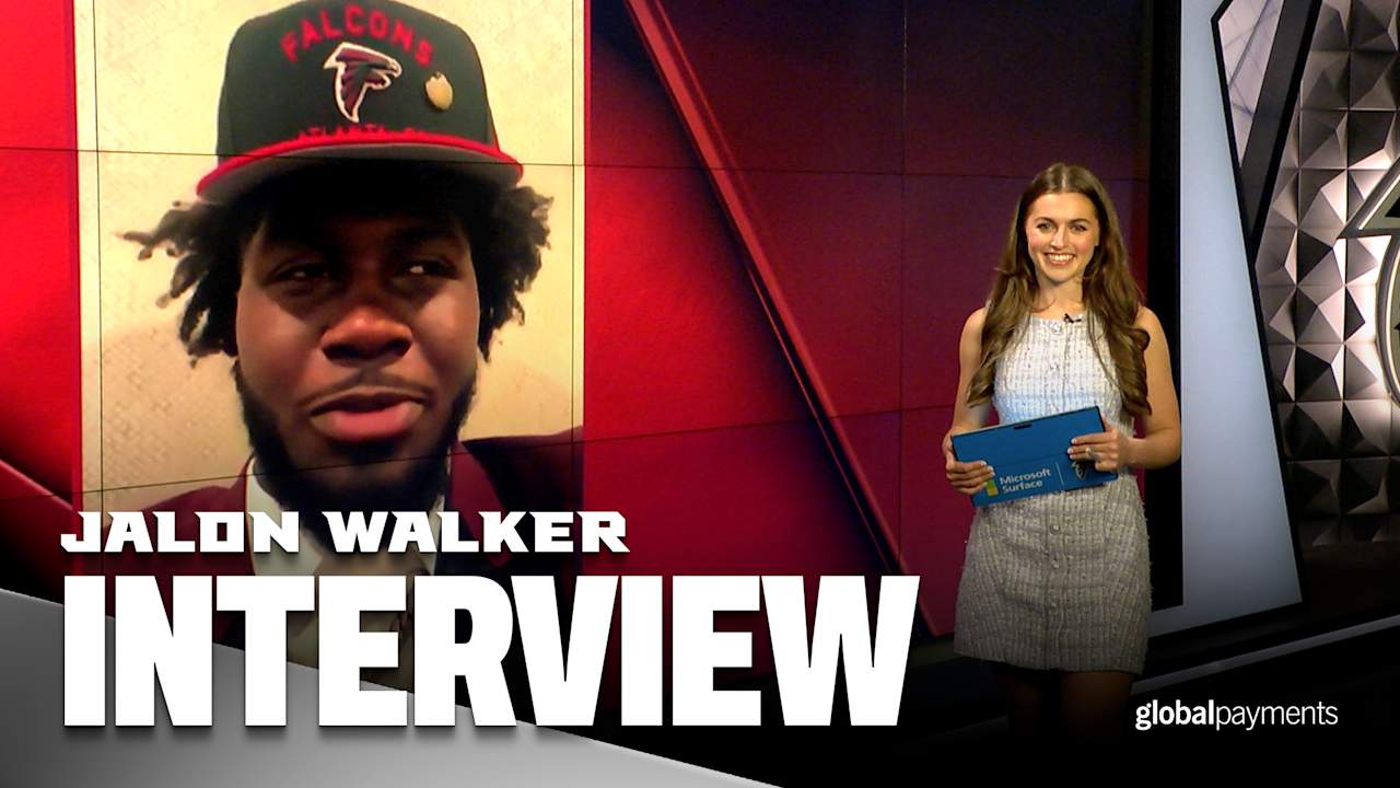 Jalon Walker on excitement to stay in Georgia with the Falcons | 2025 ...