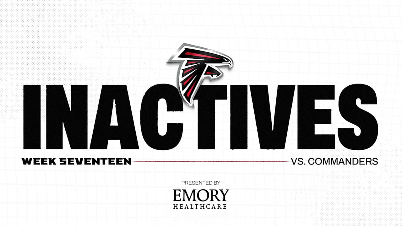 Atlanta Falcons inactives for Week 17 vs. Washington Commanders