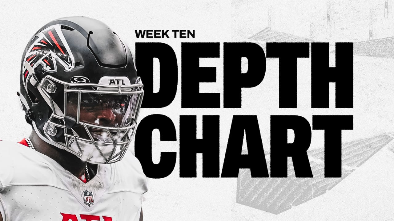 Falcons release depth chart heading into Week 10 of the 2023 regular season