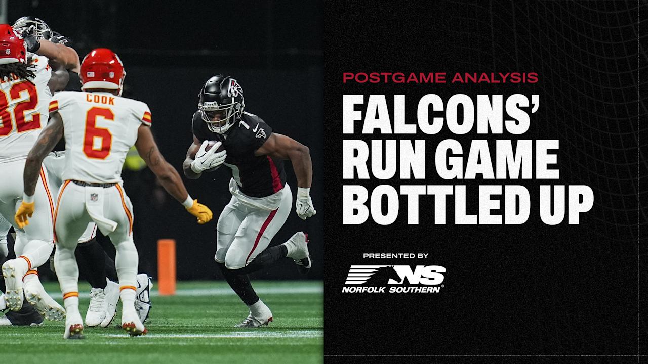 Falcons run game bottled up in loss to Kansas City Chiefs