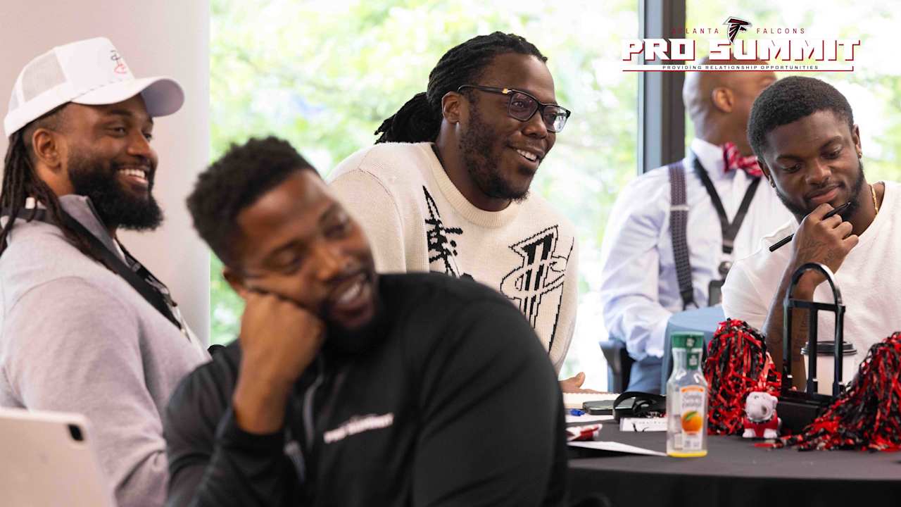 Pro Summit helps Falcons players of past and present prepare for future