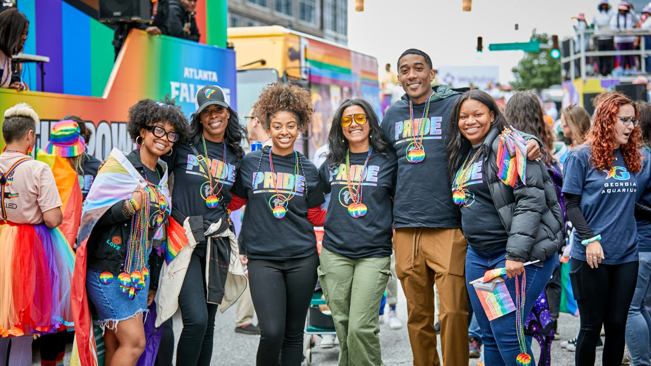 Fellows join Falcons Street Team for Atlanta Pride Parade