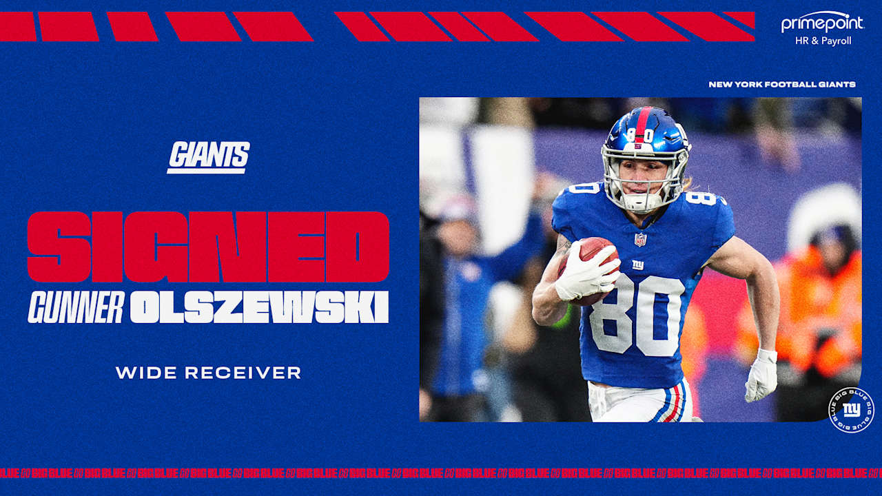 Giants bring back Gunner Olszewski, place Bryce Ford-Wheaton on IR