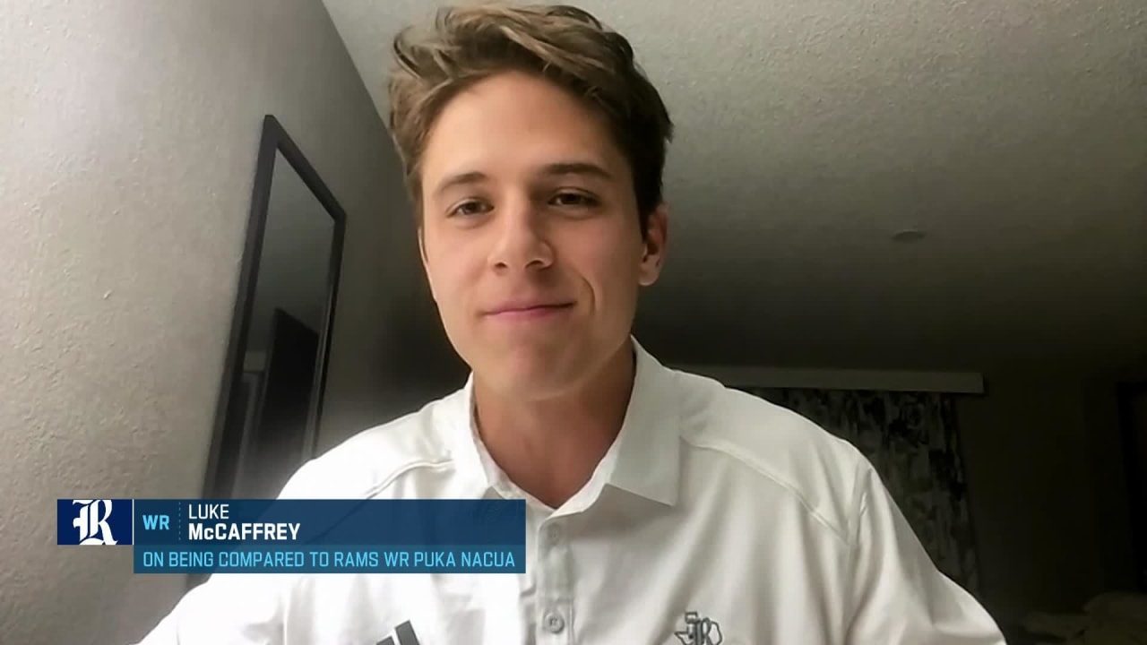 Rice WR Luke McCaffrey on being compared to Puka Nacua