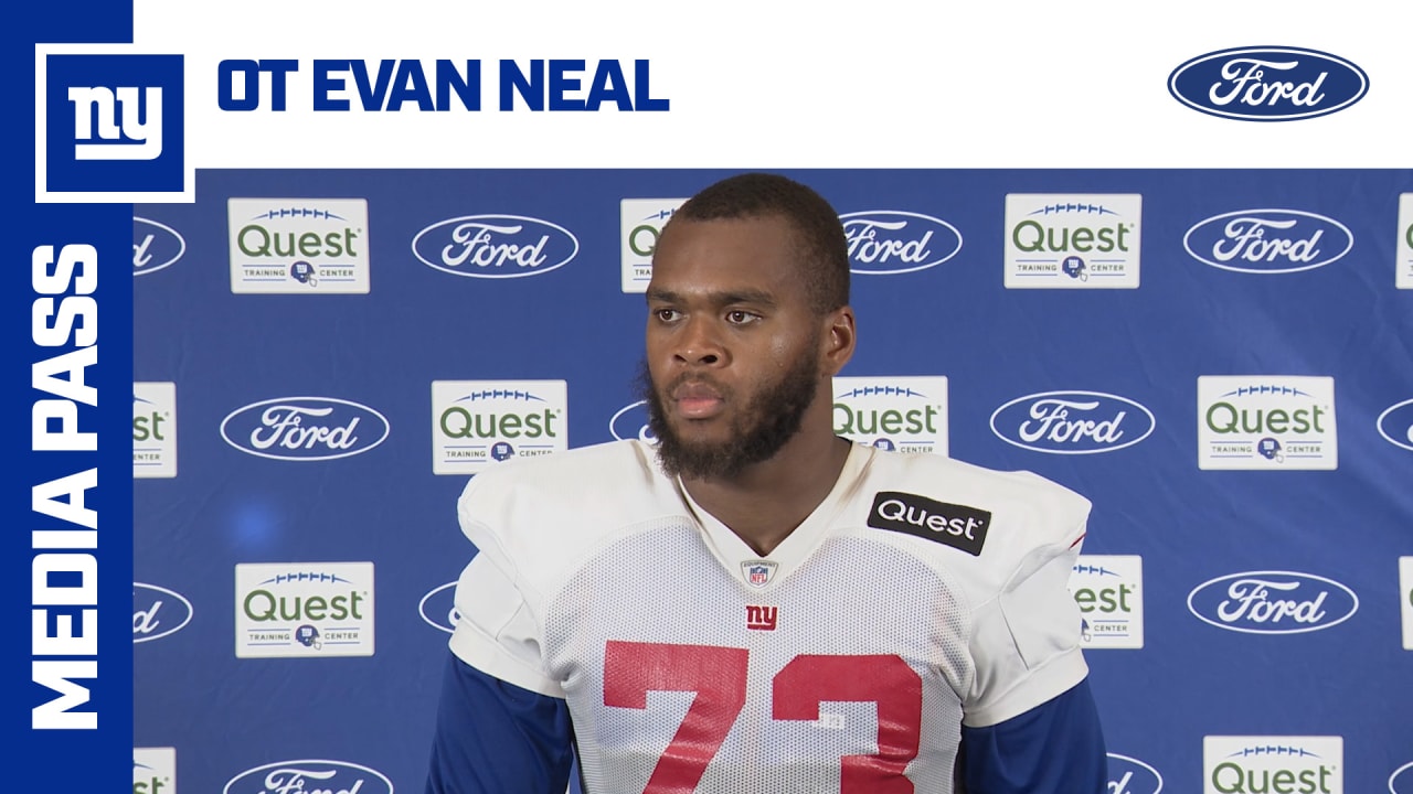 OT Evan Neal: 'It felt good to be back out there'