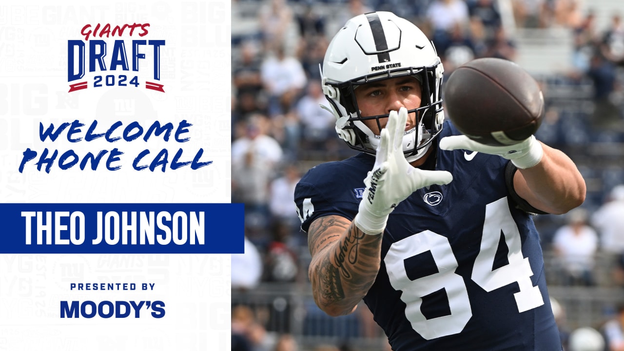 'You're going to get everything out of me': Theo Johnson becomes a Giant