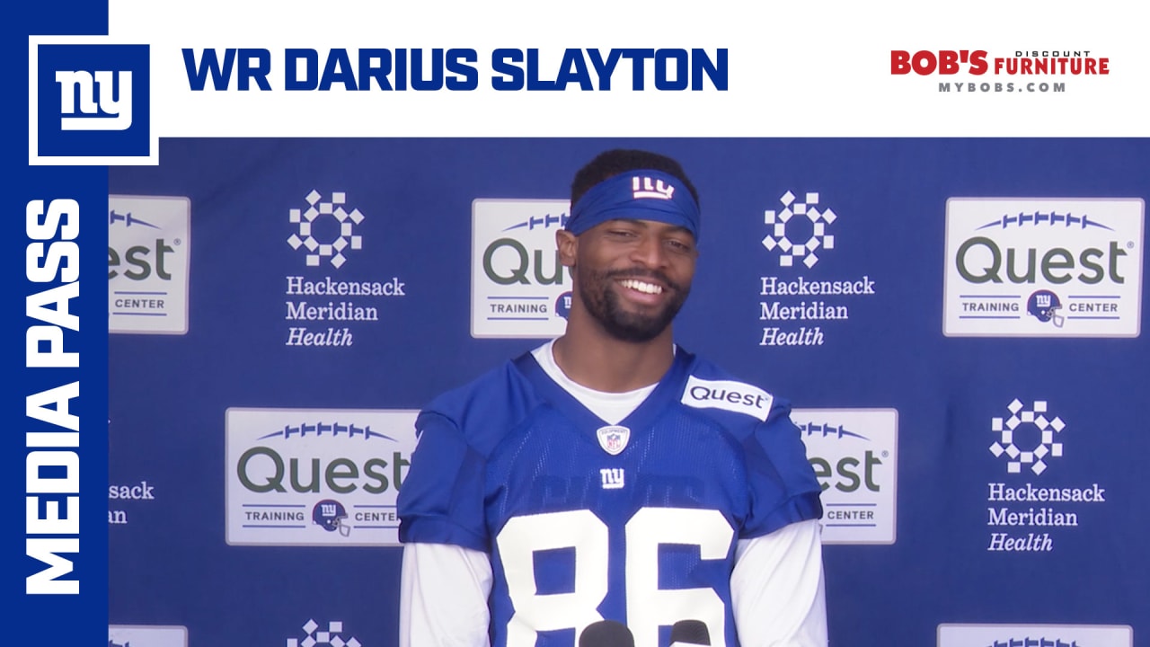 WR Darius Slayton on the depth of the WR room