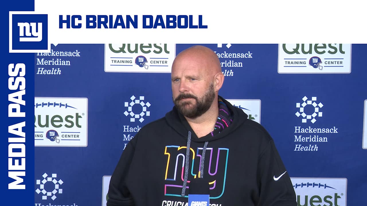 Coach Brian Daboll provides final updates before Week 9 matchup