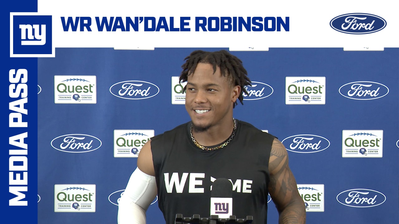 WR Wan'Dale Robinson: Daniel Jones 'one of the hardest workers that we ...