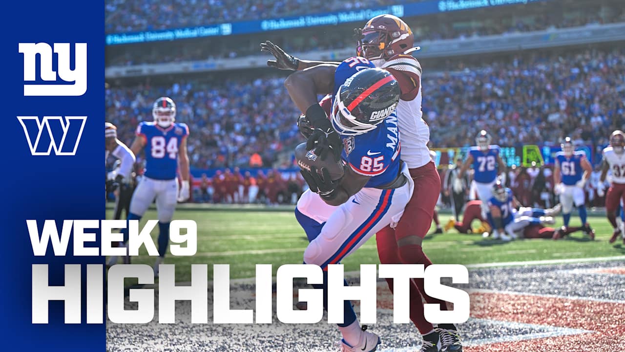 Highlights: Washington Commanders 27, New York Giants 22