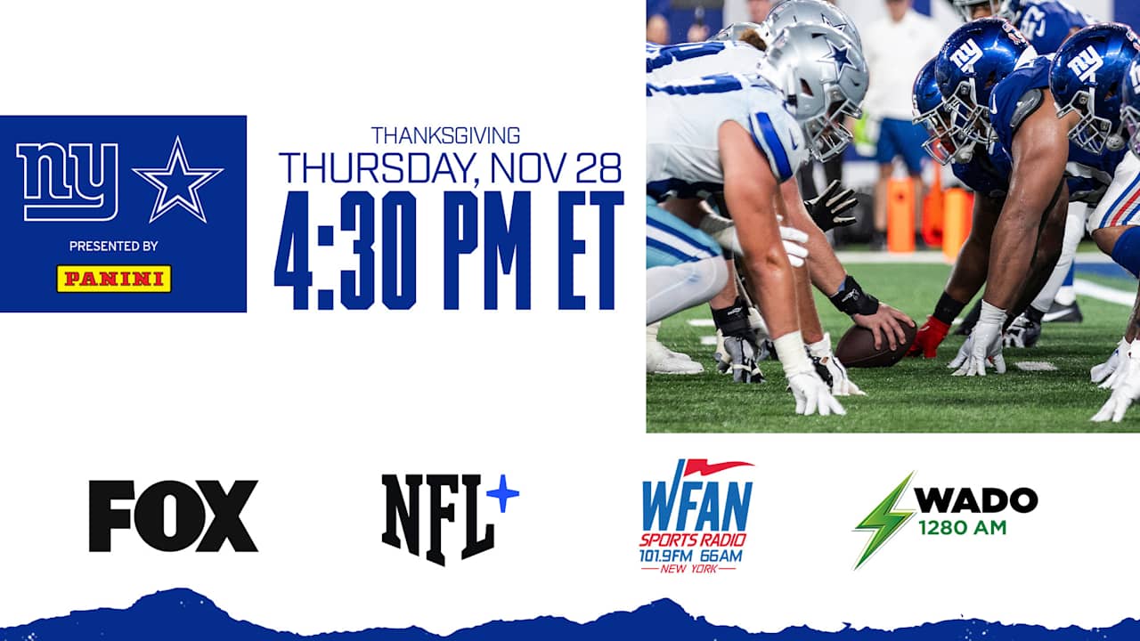 Giants vs. Cowboys: How to Watch, Listen & Live Stream Week 13