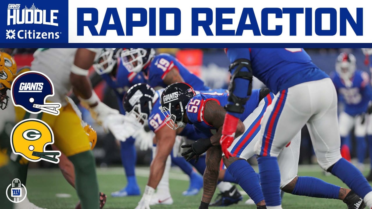 Giants Huddle | Packers Rapid Reaction
