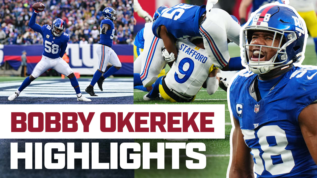 Top plays from Bobby Okereke's first season with Giants