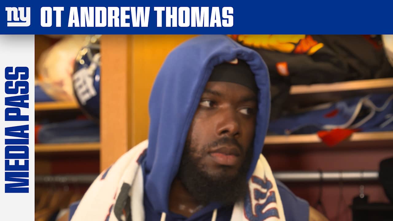 OT Andrew Thomas: 'In my mind, I was going the whole game'