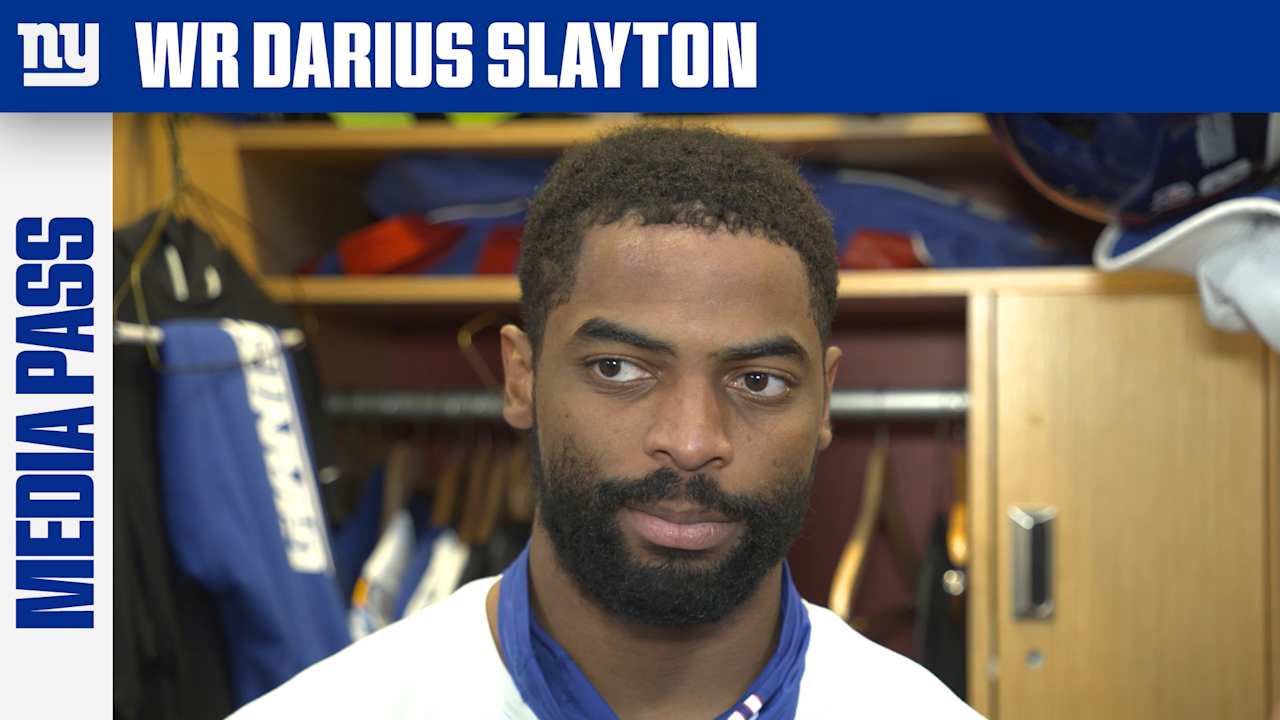 WR Darius Slayton on injury status: 'I'm optimistic, I feel good'