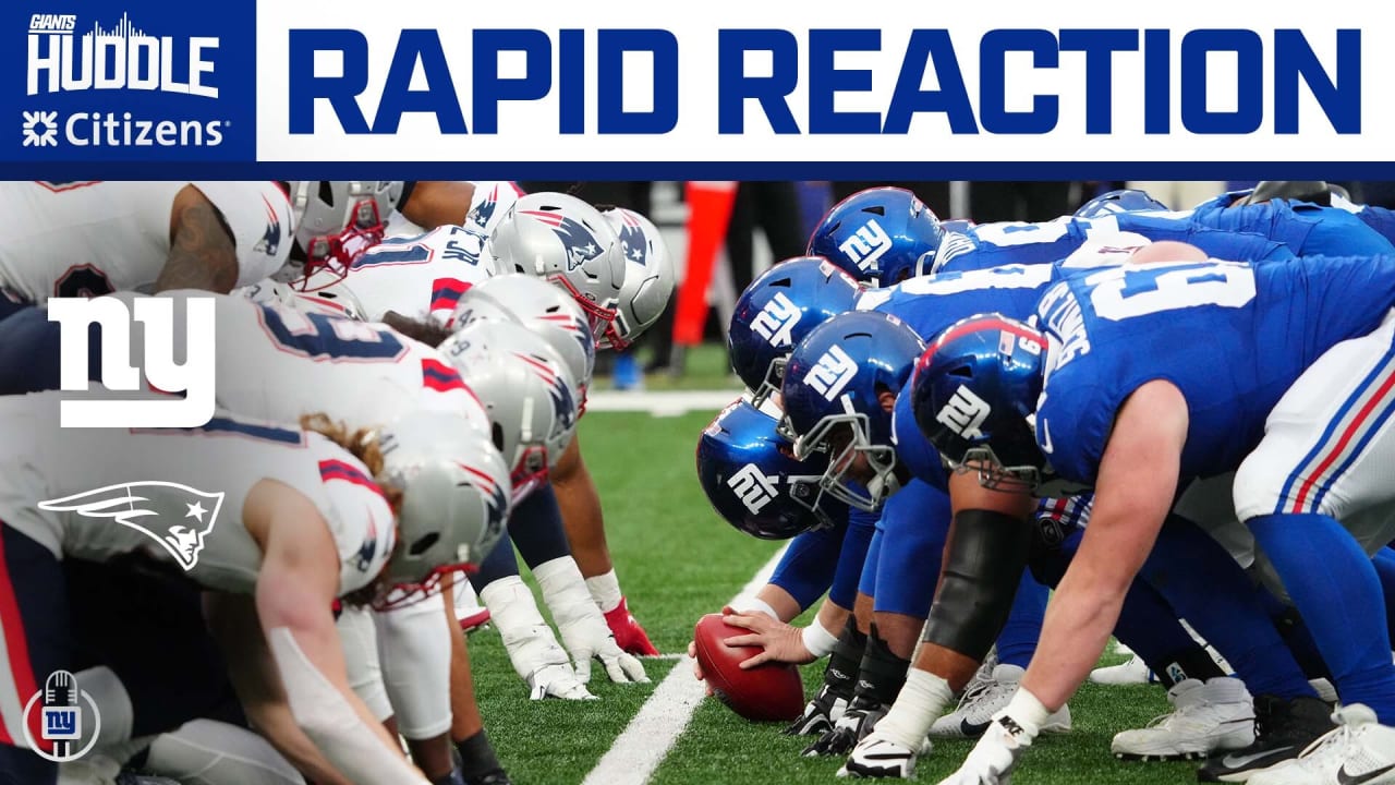 Giants Huddle | Patriots Rapid Reaction