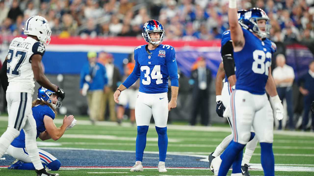Greg Joseph's 52-yard field goal puts Giants on the board | Giants vs ...