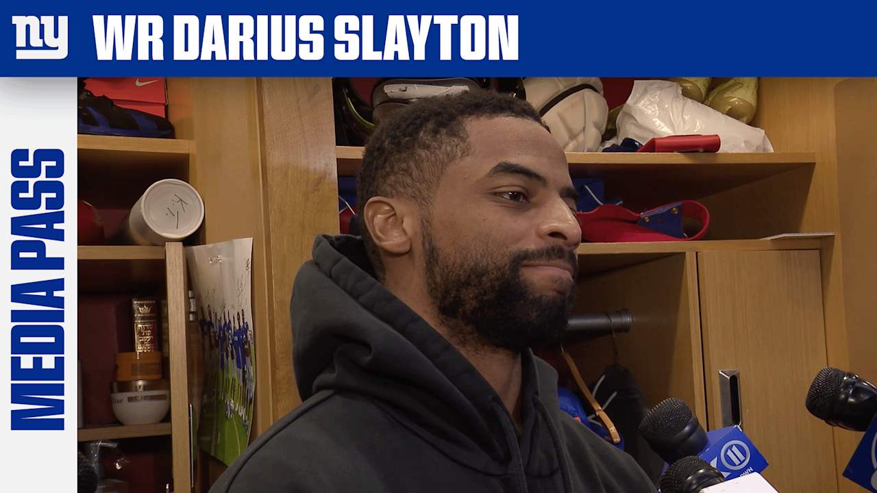 WR Darius Slayton on QB Jaxson Dart's development throughout the season