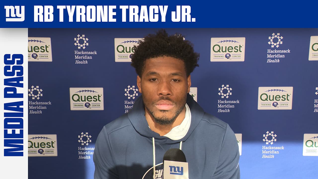 RB Tyrone Tracy Jr.: 'I commend the offensive line'