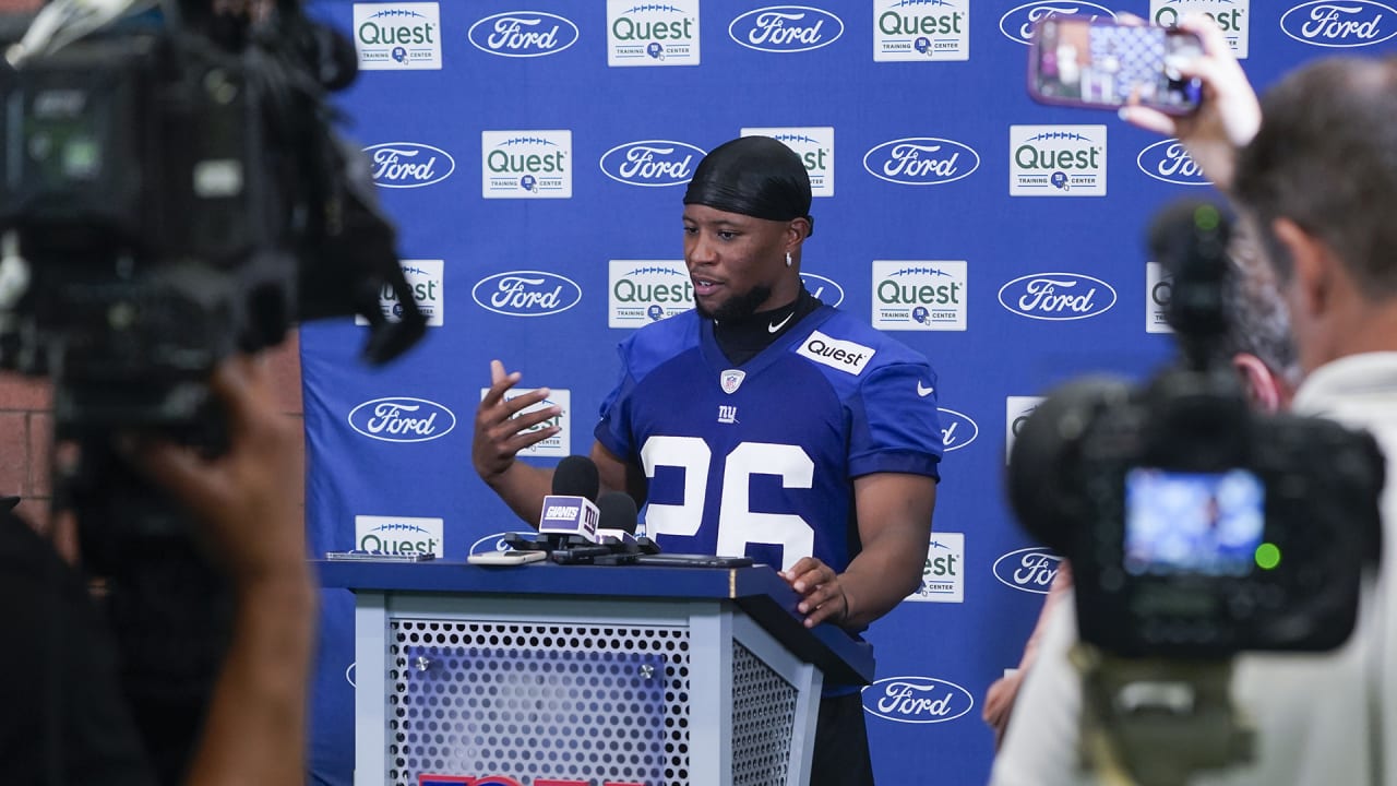 Saquon Barkley given 'Good Guy Award' by Giants PFWA chapter
