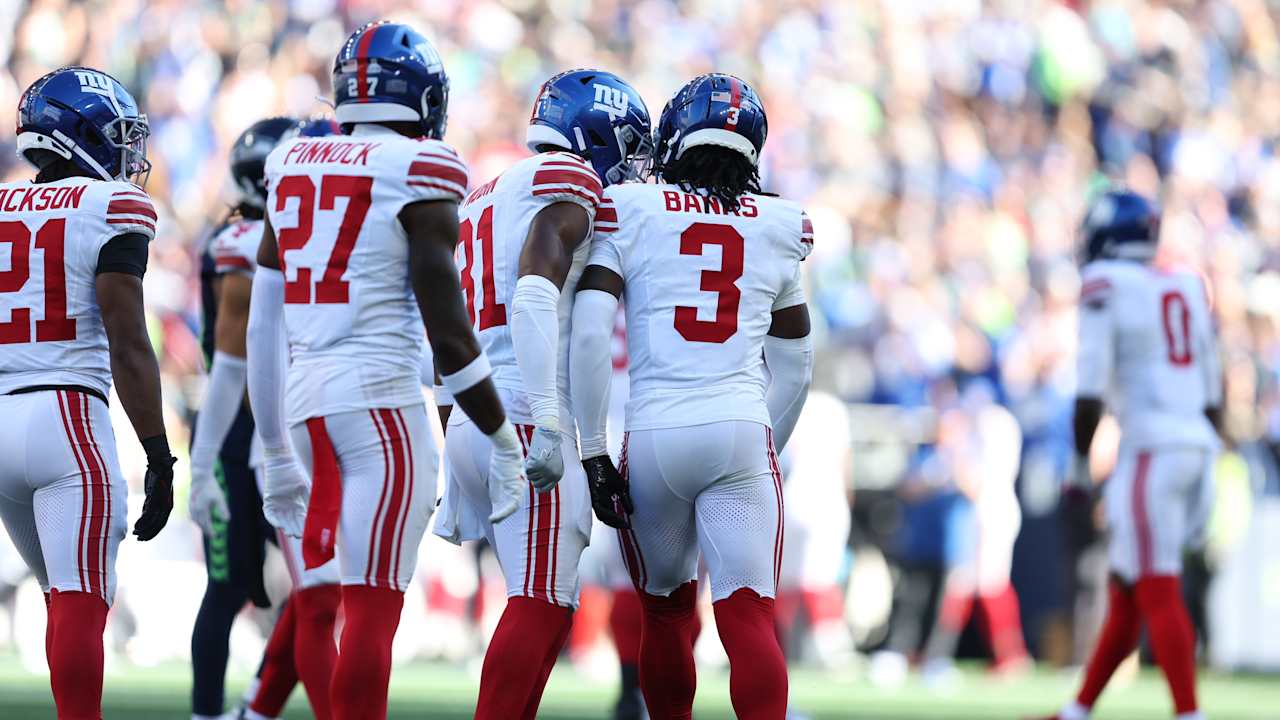 Tae Banks forces fumble, Tyler Nubin recovers | Giants vs. Seahawks ...