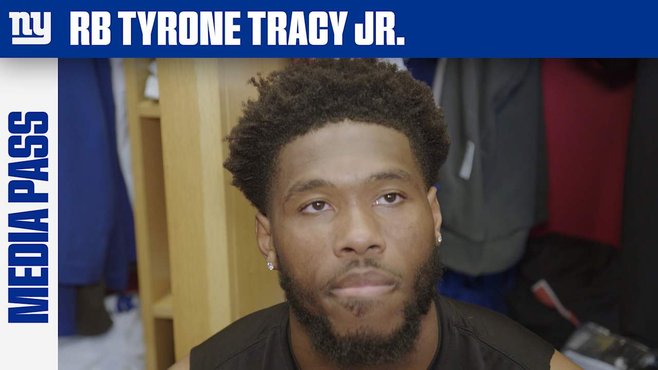 RB Tyrone Tracy Jr. on status of shoulder injury