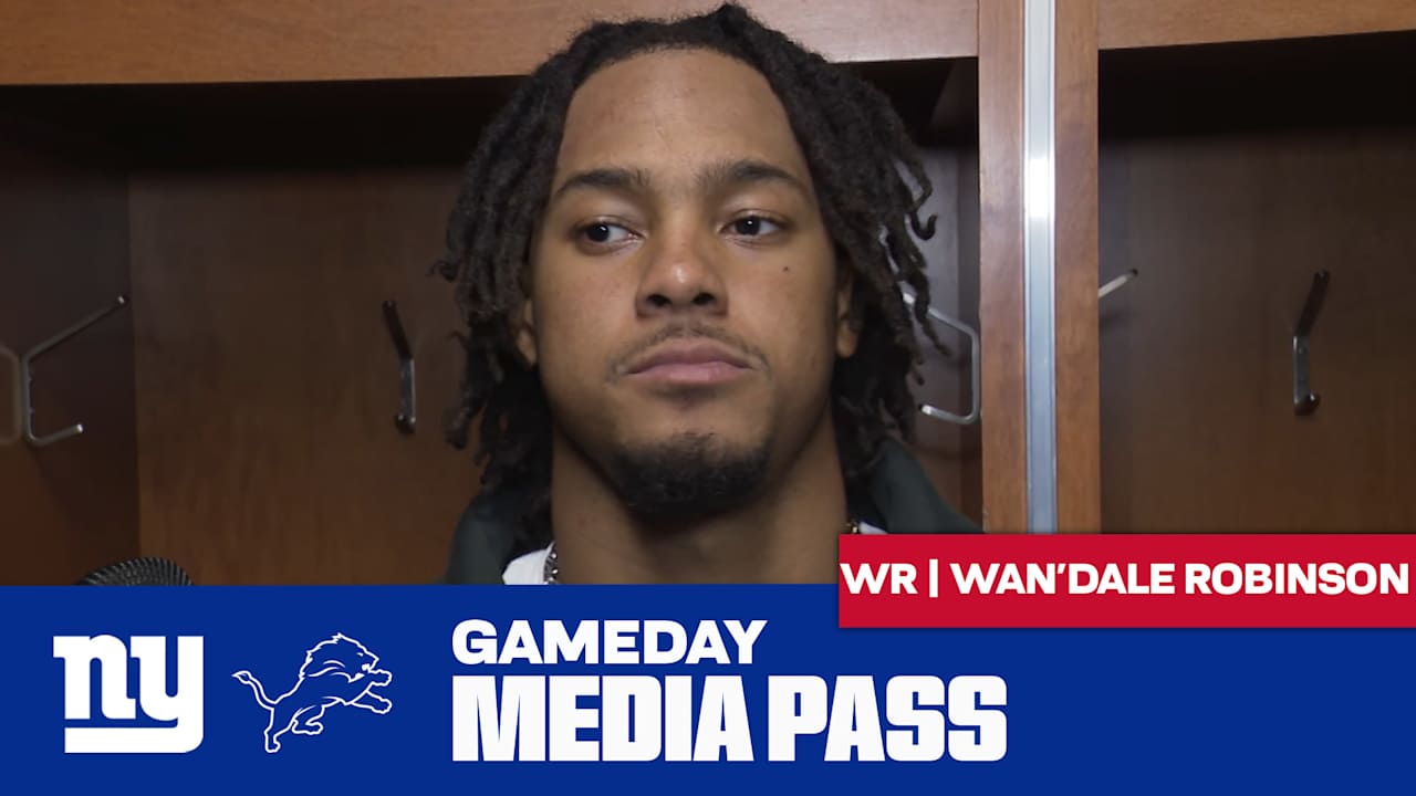 WR Wan'Dale Robinson on career-high 156 yards vs. Lions