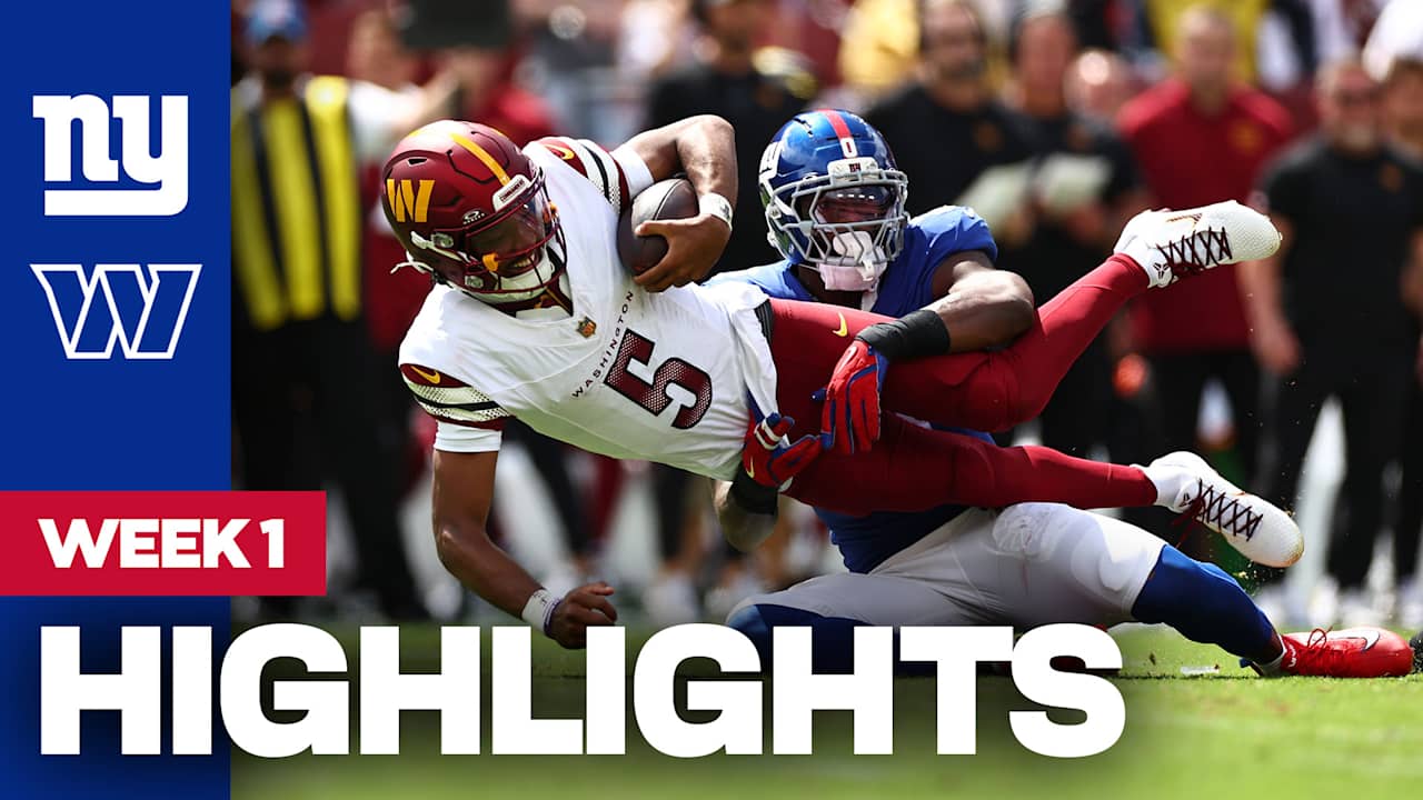 Highlights: Washington Commanders 21, New York Giants 6