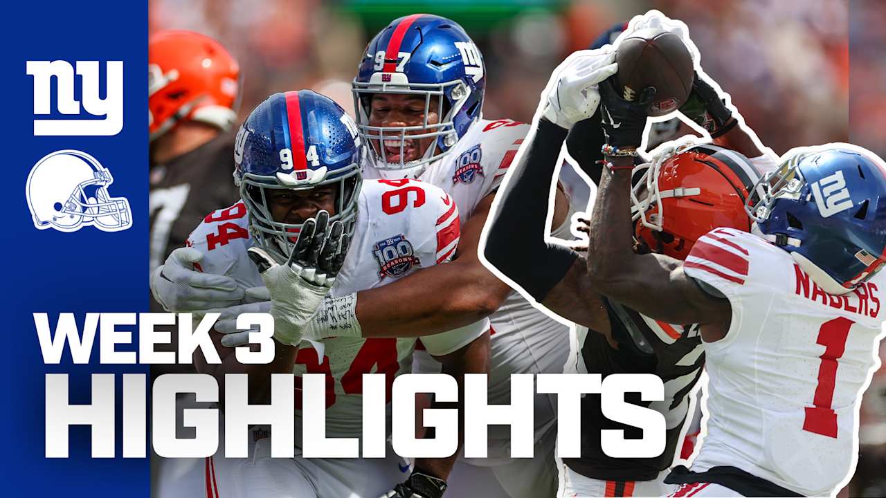 Highlights: New York Giants 21, Cleveland Browns 15