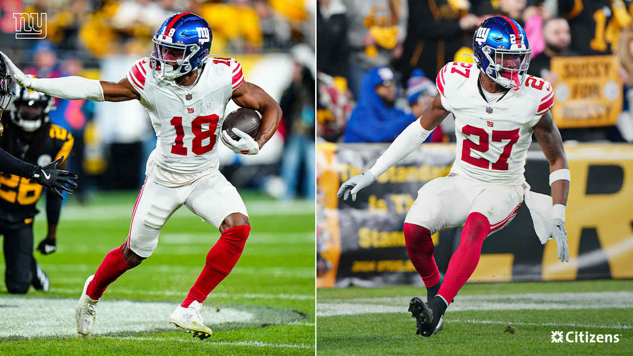 Darius Slayton, Tyler Nubin, Deonte Banks change numbers; free agents ...